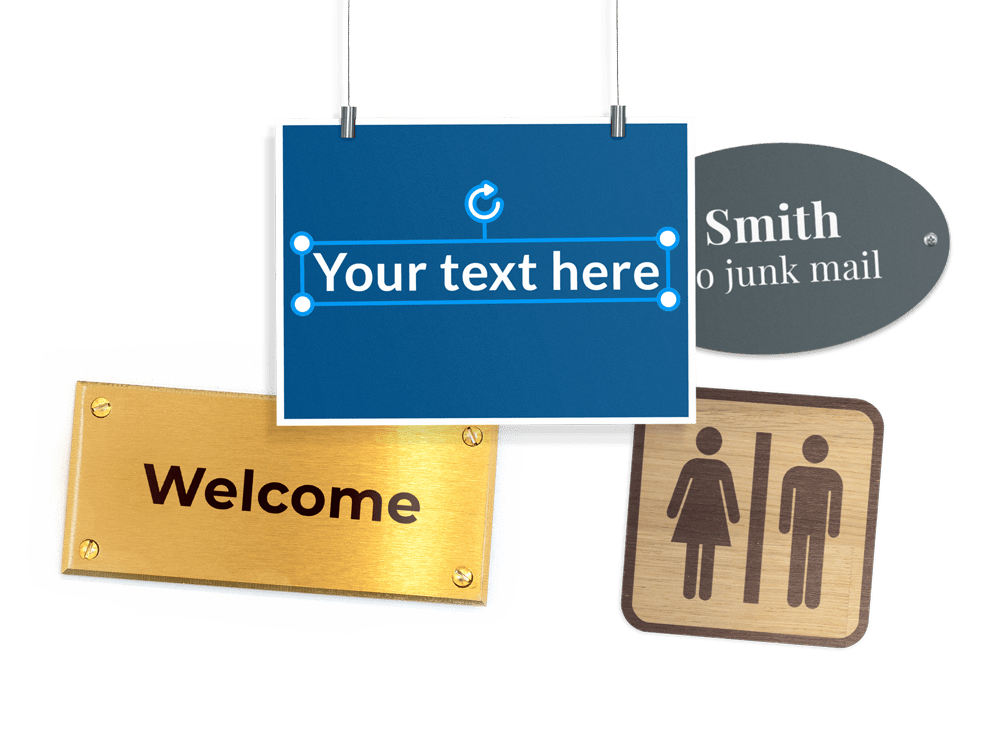 Design personalised Signs and Plaques online – Custom Signage UK ...
